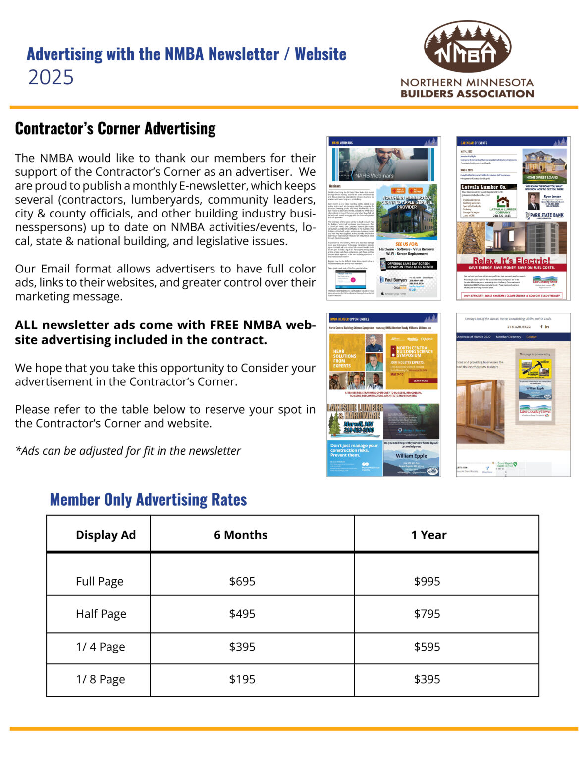 Marketing - Northern Minnesota Builders Association
